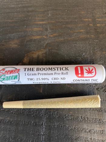 Sooner Green: Boomstick Pre-Roll 1g | Leafly
